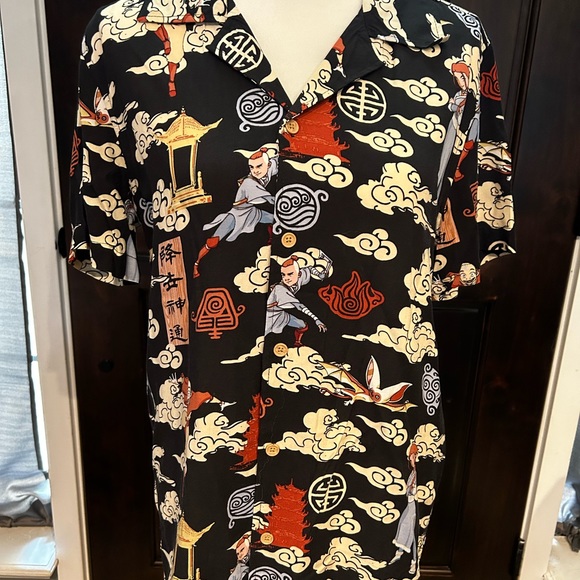 Box Lunch | Shirts | Box Lunch Avatar The Last Airbender Clouds Woven ...